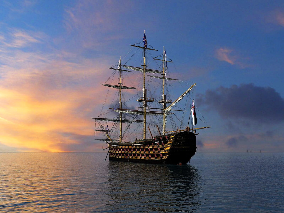 Фрегат, Високий Корабель, Вітрильний Корабель картинка на робочий стіл ...